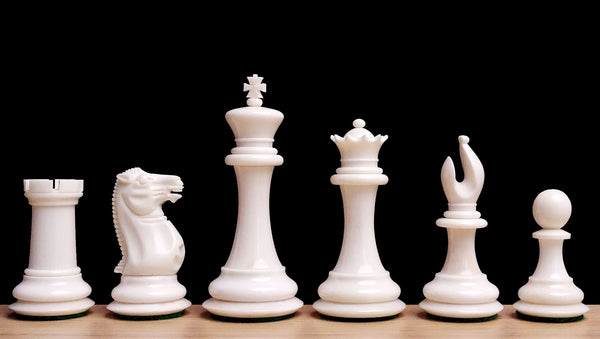 Bone Chess Pieces - Indian Chess Company